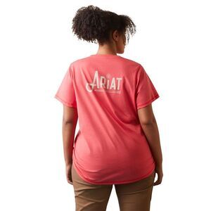 Ariat | Tops | Ariat Ladies Rebar Workman Logo Graphic Teaberry Pink ...